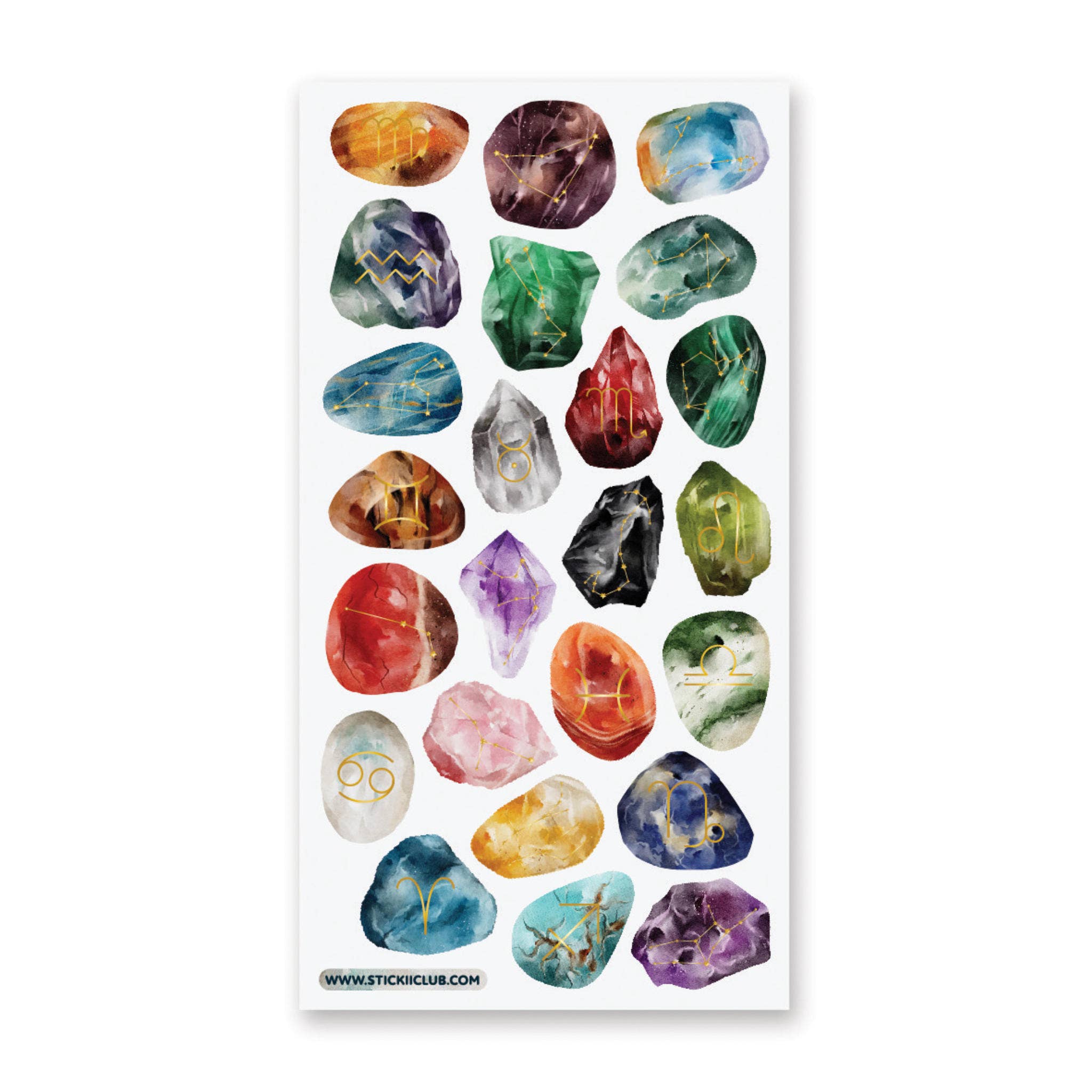 Constellation Crystals Sticker Sheet – Stationery Universe