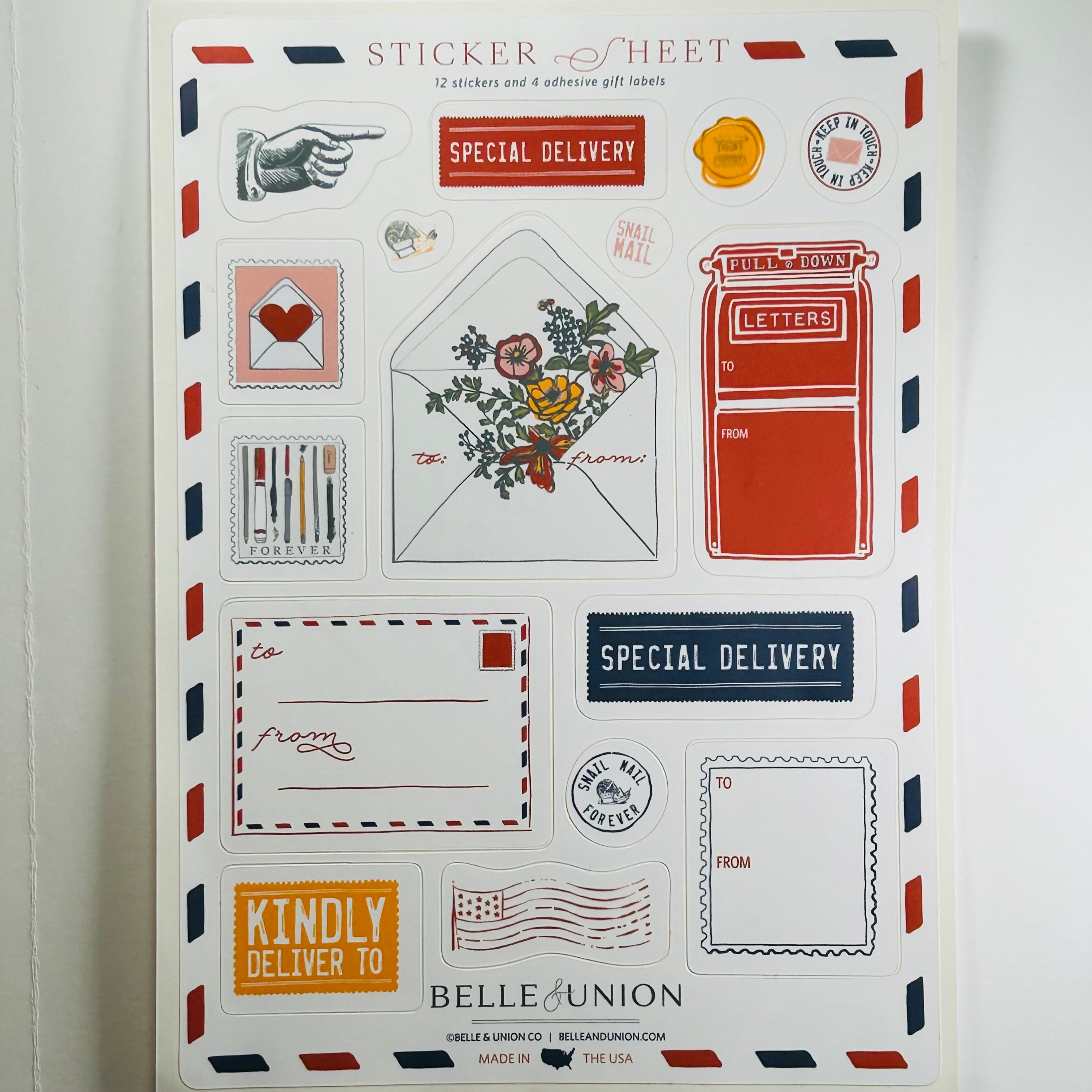 Snail Mail Forever sticker sheet – Stationery Universe