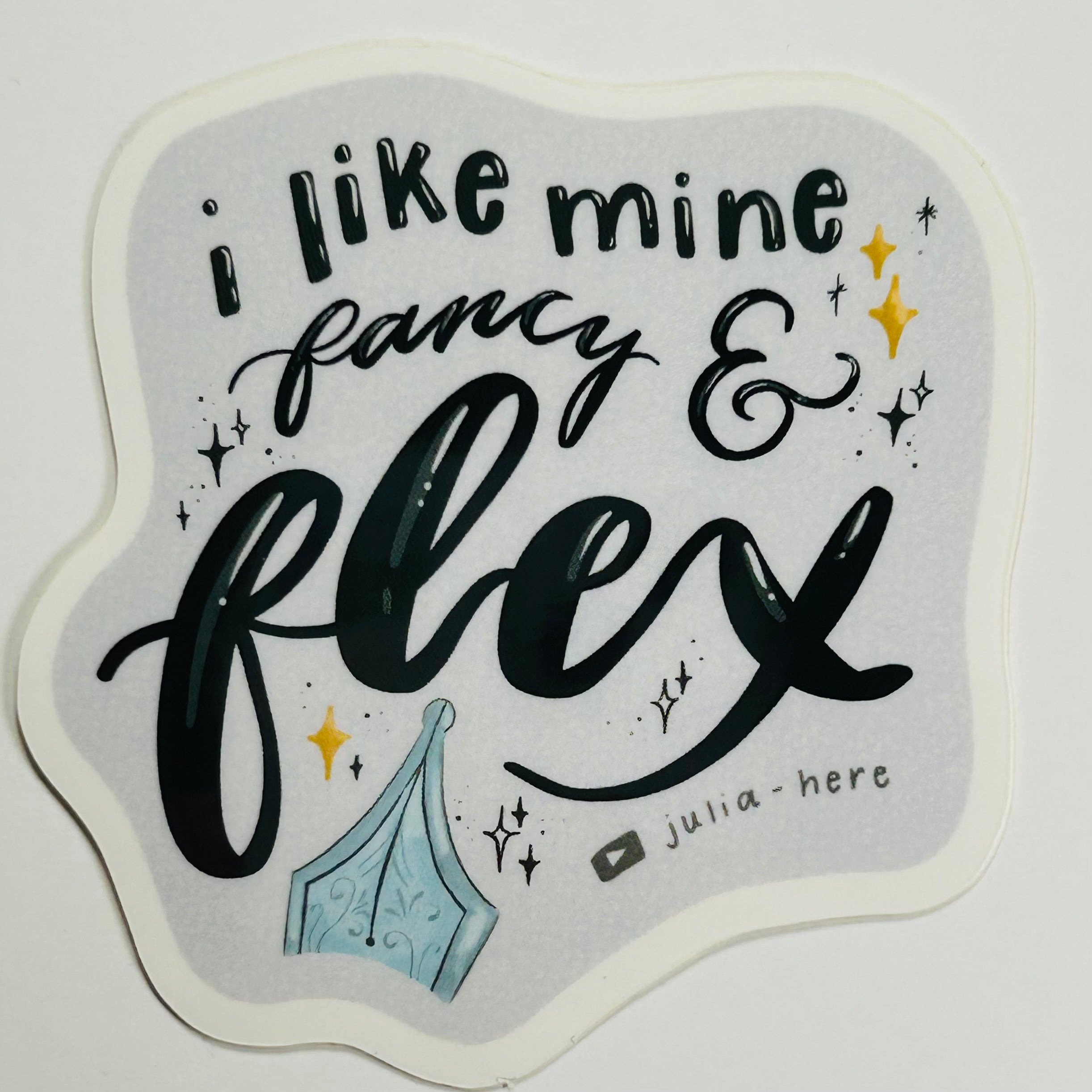 I Like Mine Fancy and Flex sticker – Stationery Universe