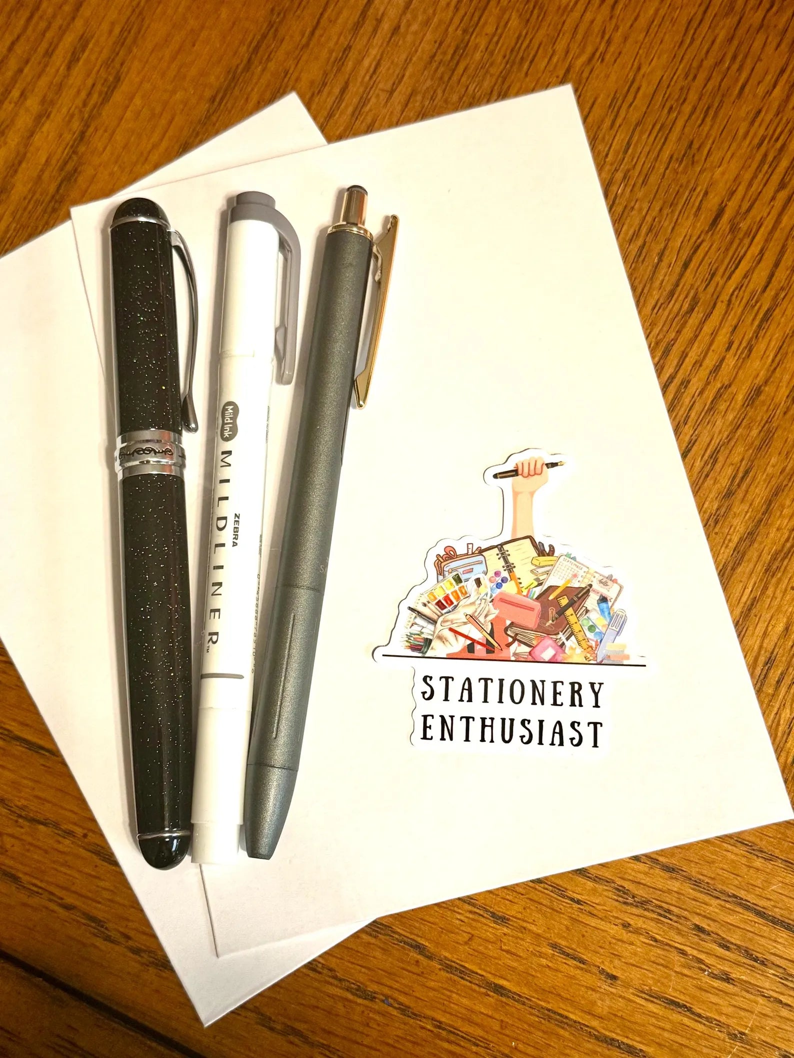 Stationery Enthusiast Sticker – Stationery Universe